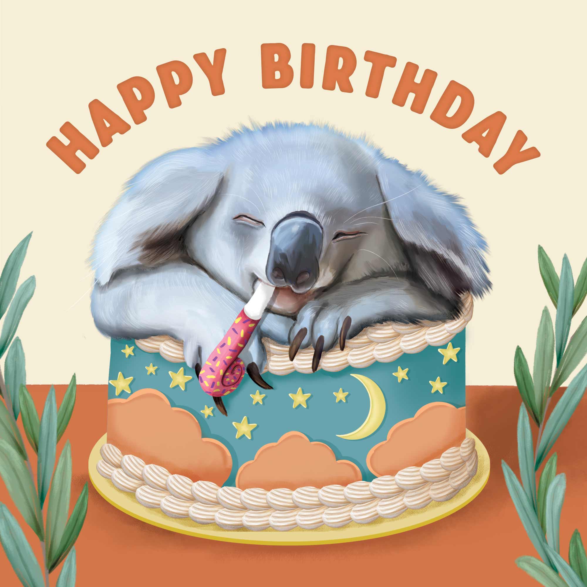 Greeting Card Koala Cake – La La Land