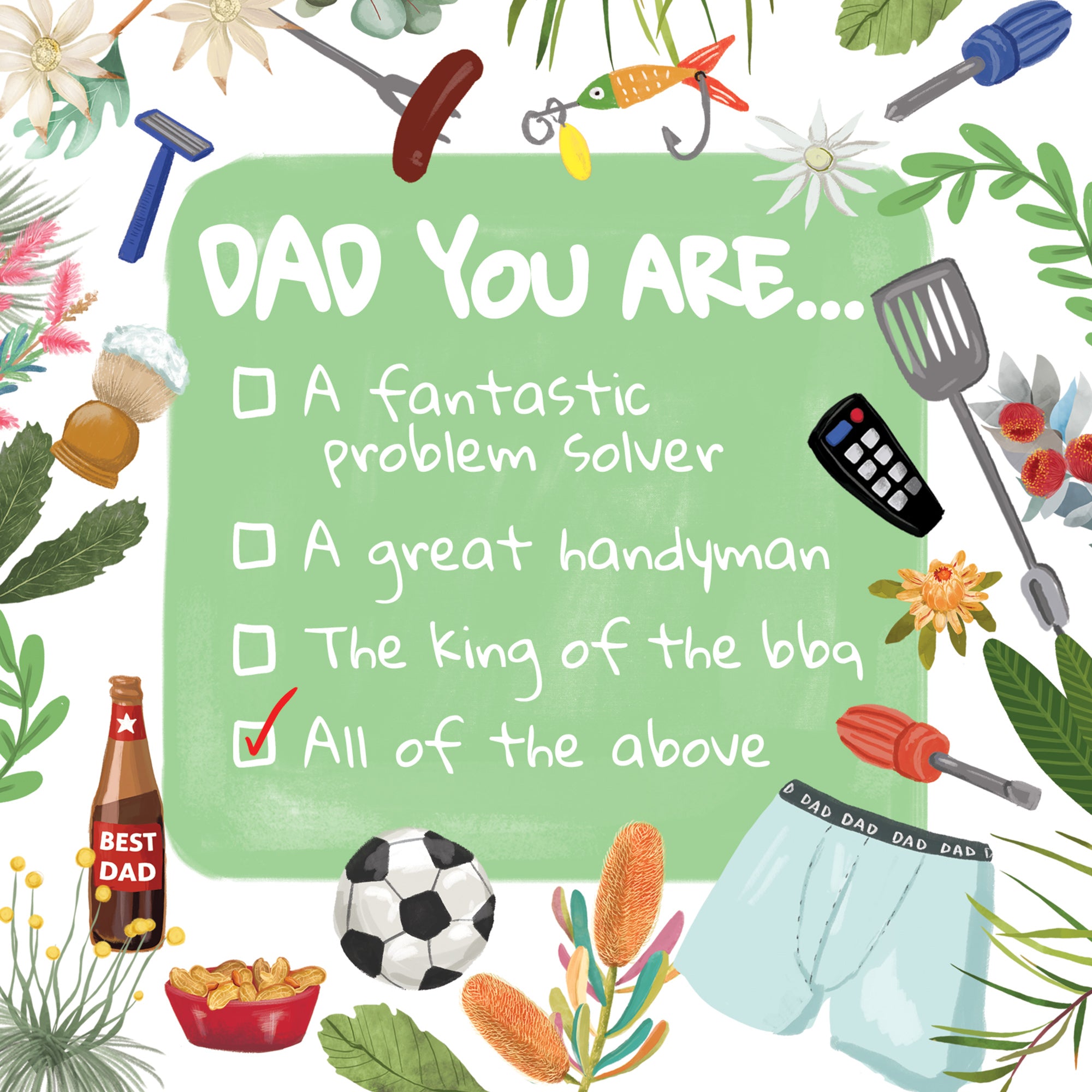 Greeting Card All Of The Above Dad – La La Land